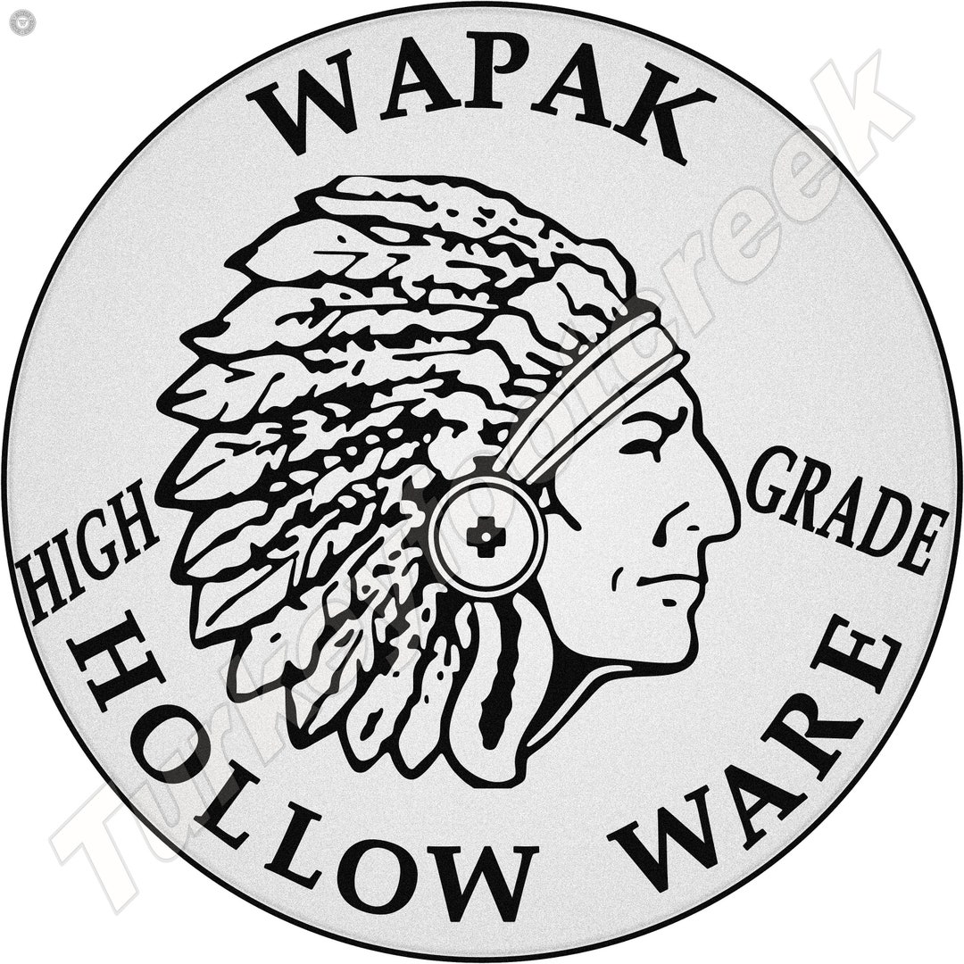 Wapak Hollow Ware 11.75 Round Sign - Etsy