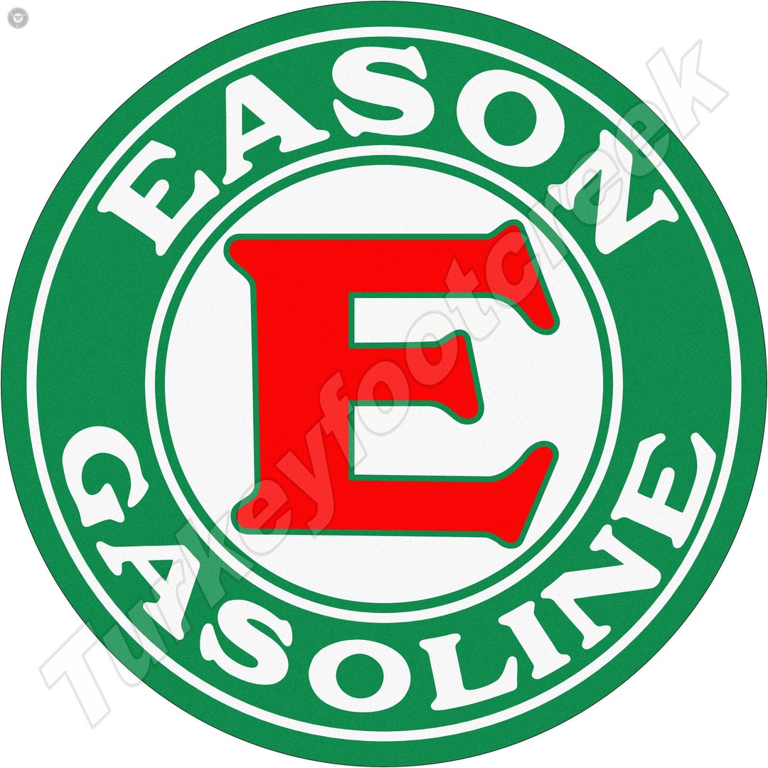 Eason Gasoline 11.75 Round Sign - Etsy