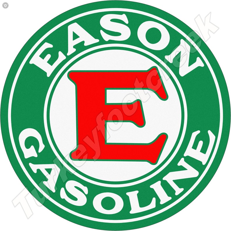 Eason Gasoline 11.75 Round Sign - Etsy