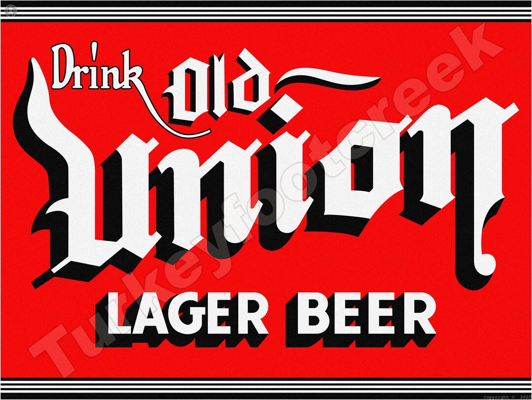 Old Union Lager Beer 9 X 12 Sign - Etsy