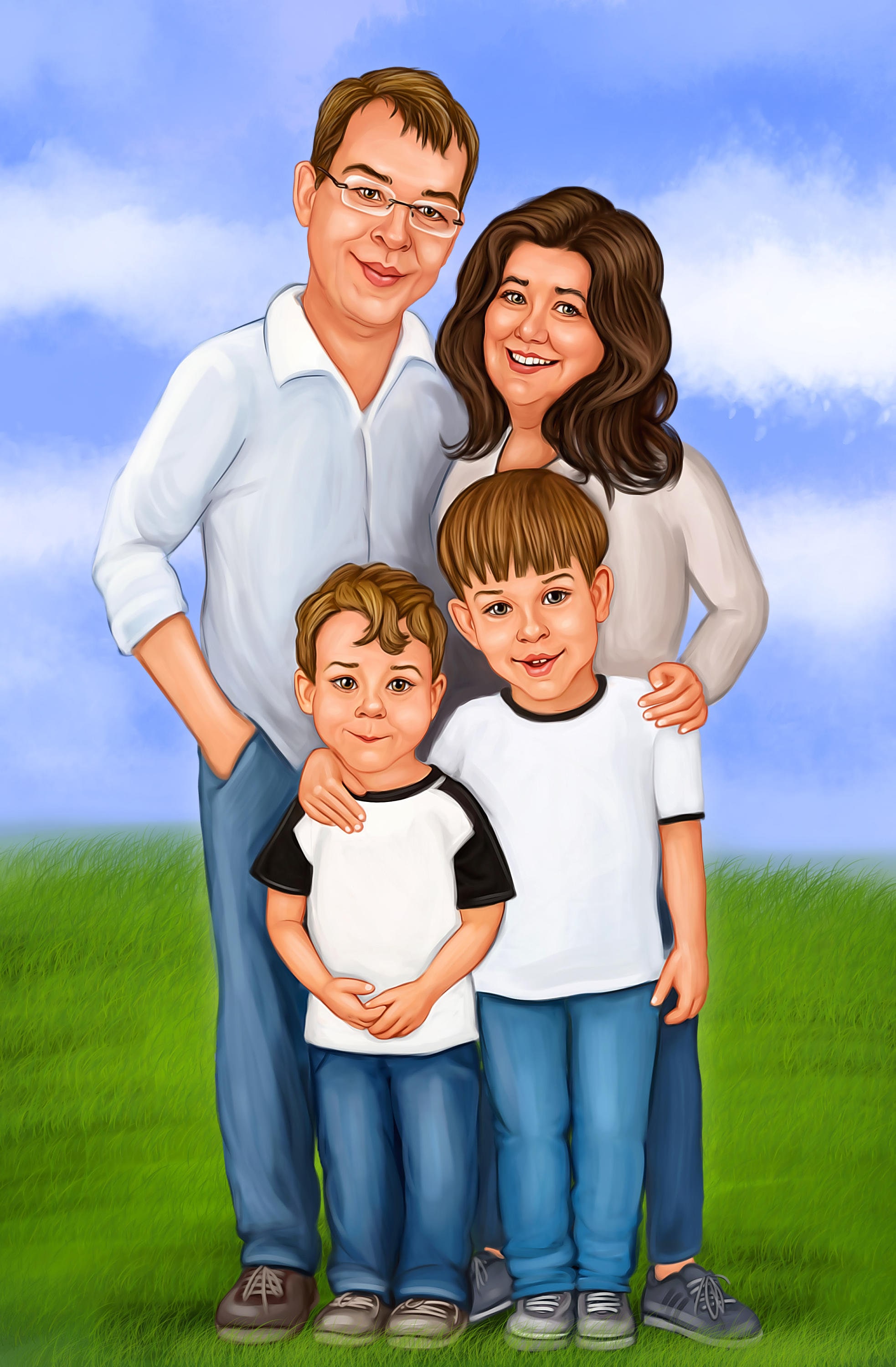 Family Portrait Cartoon
