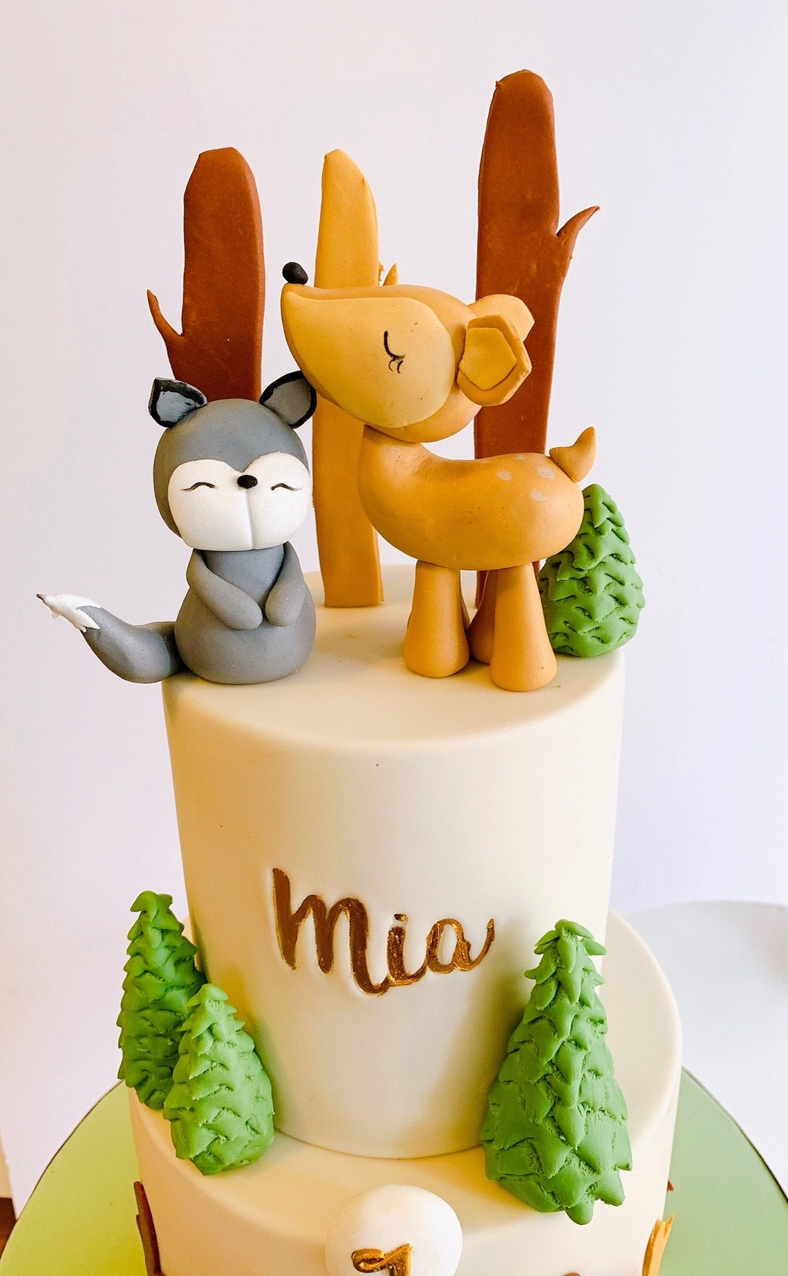 Forest Animals Fondant Set 3D Cake Topper Cake Figurine - Etsy Singapore