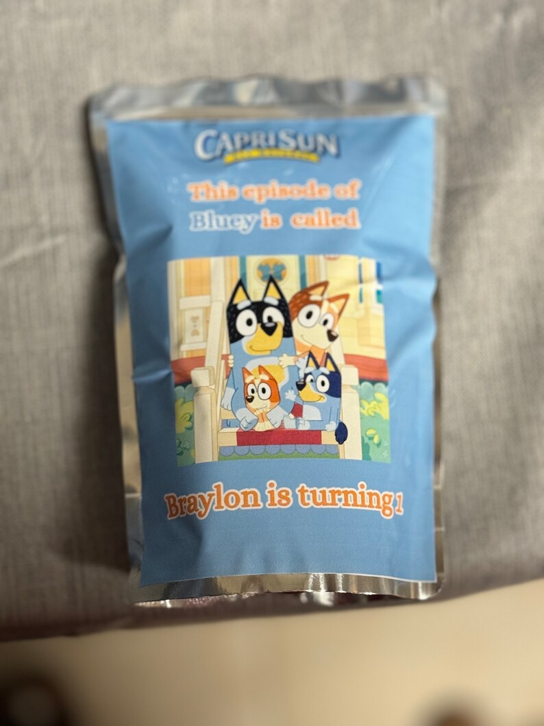 Custom Capri Sun Labels - Etsy