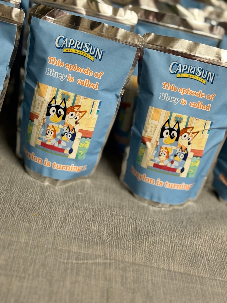 Custom Capri Sun Labels - Etsy