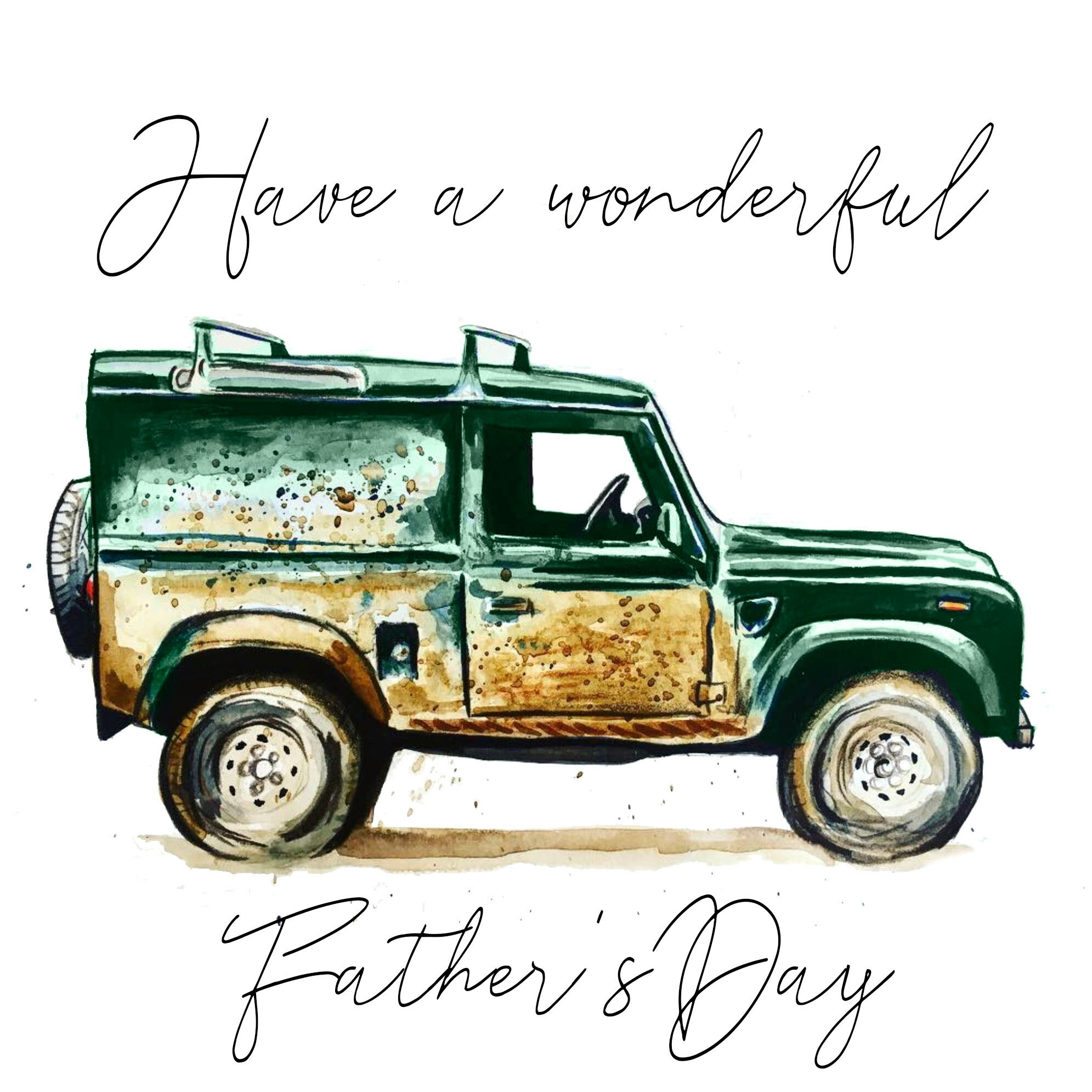 Father's Day Card 4x4 Landrover Defender - Etsy UK