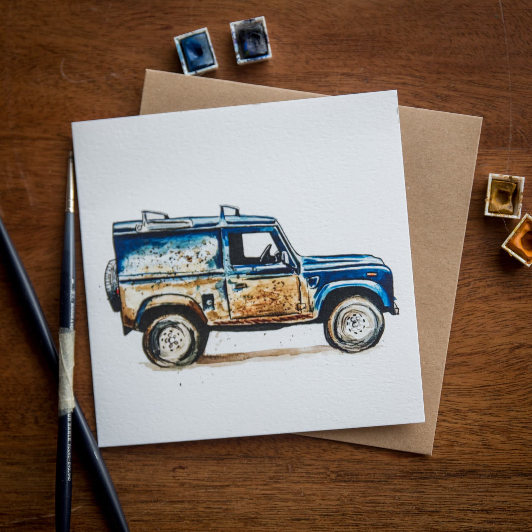 Landrover Defender Greetings Card 90 Series. - Etsy