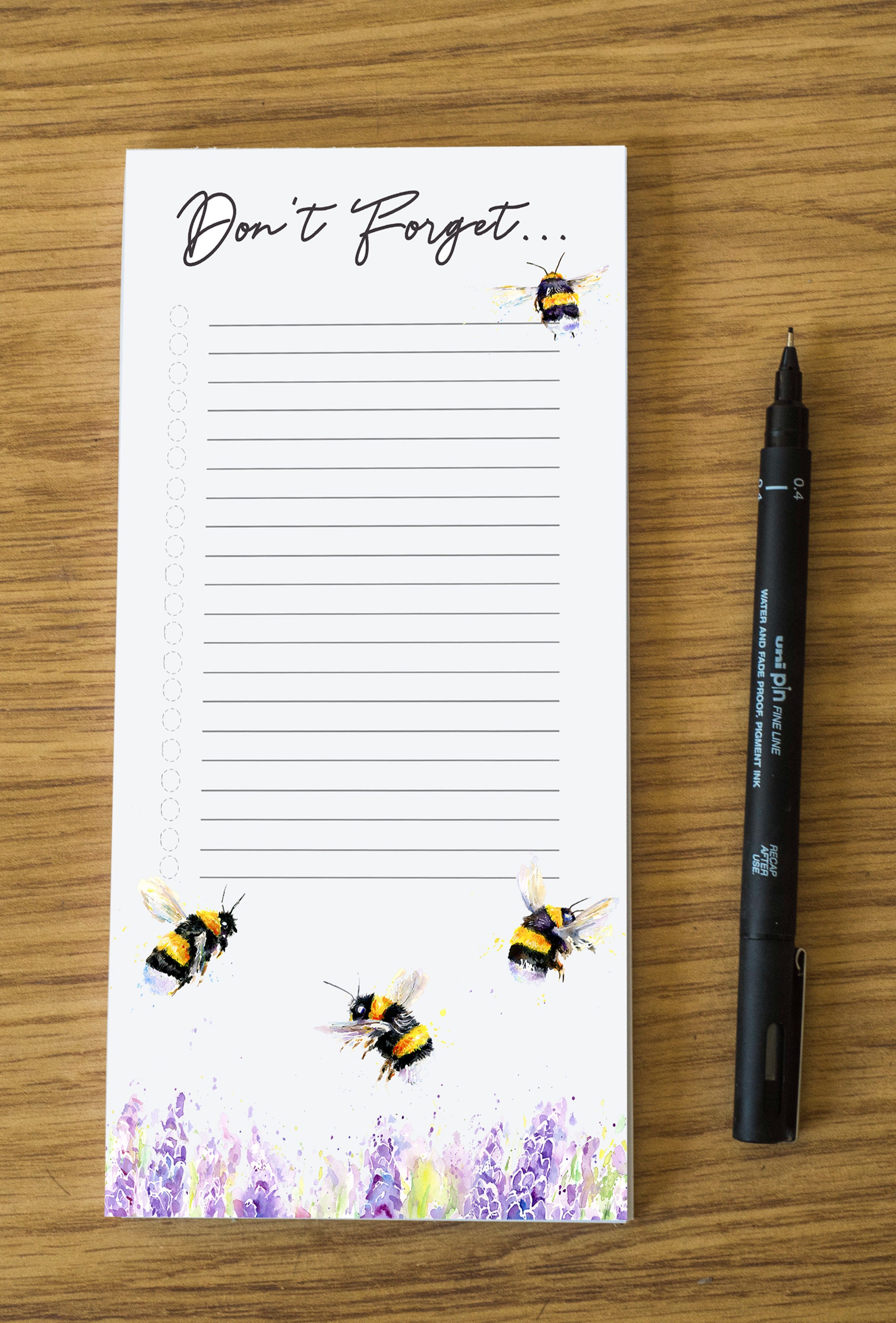 Beautiful Bumblebee List and Notepad - Etsy