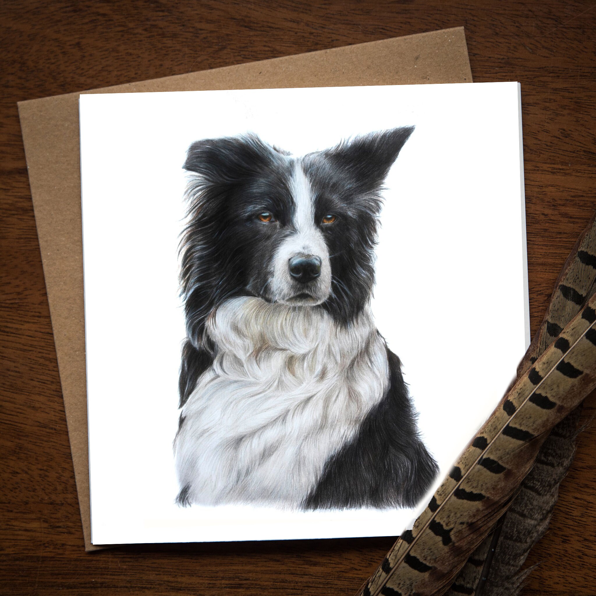 Border Collie Card Greetings / Birthday Card - Etsy Italia