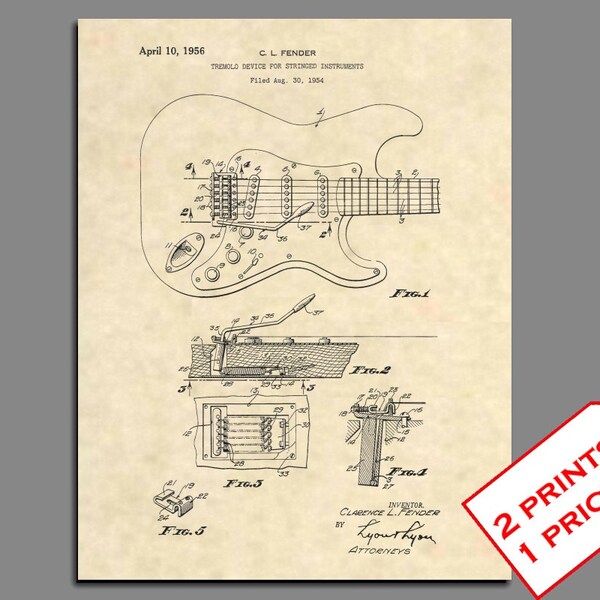 Vintage Fender Poster - Etsy