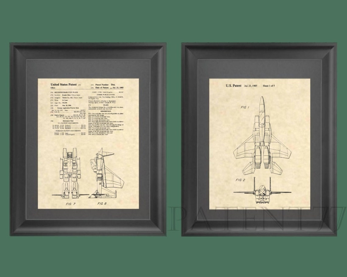 Patent Prints Starscream Transformers Patent Art Vintage - Etsy