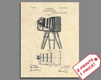 Vintage Photography Patent Print Set. Camera Patent Prints. - Etsy