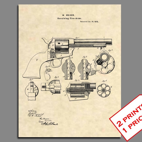 Colt Revolver Decor - Etsy