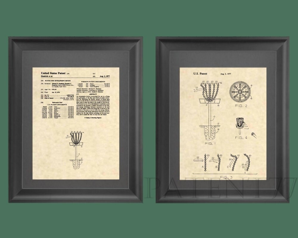 Patent Art Frisbee Golf Patent Prints Vintage Frisbee Art - Etsy