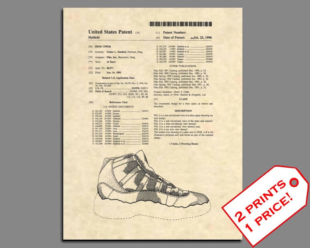 Sneakers Shoe Art Air Jordan Retro 11 Basketball Shoe Patent Print ...