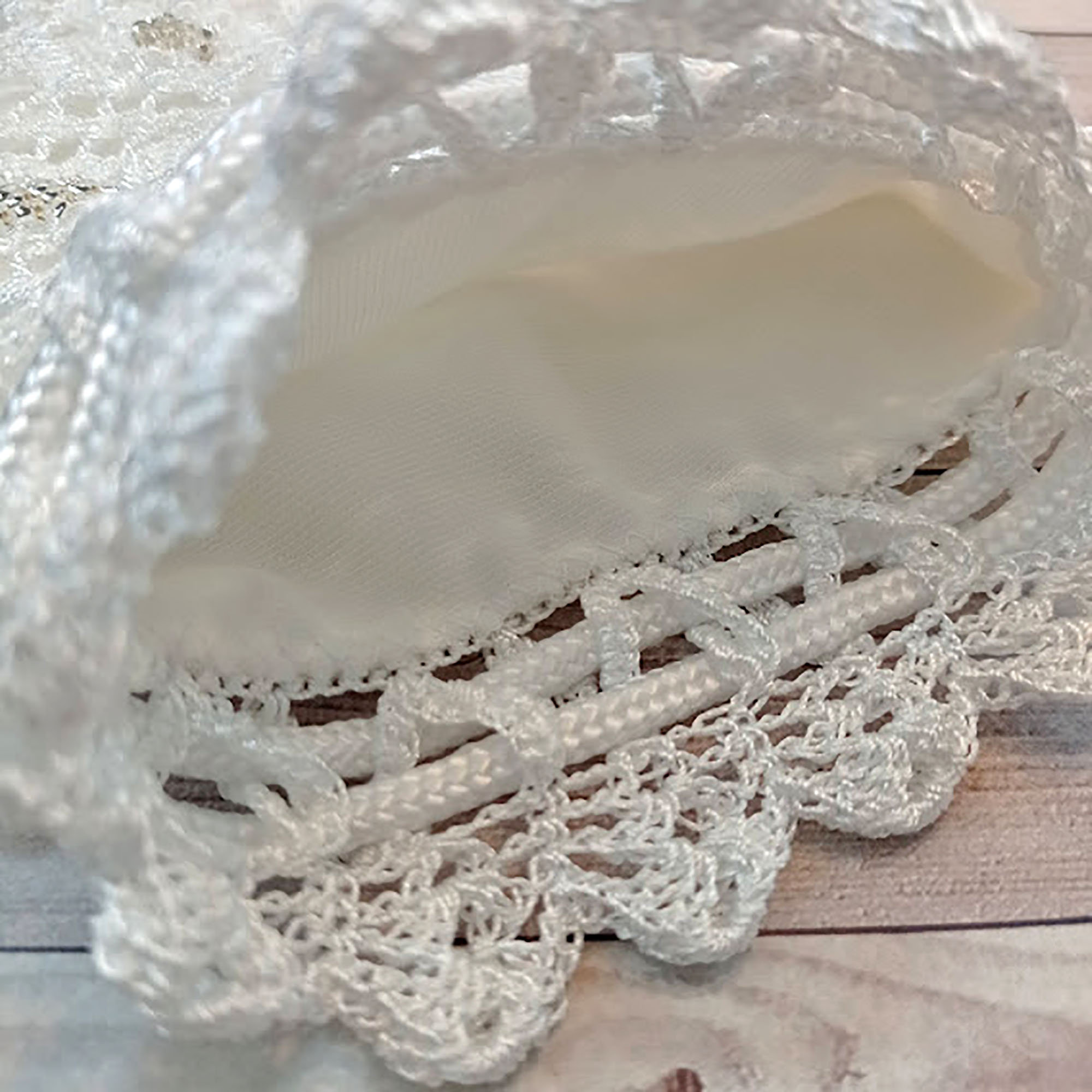 First Communion Purse Drawstring Pouch White Crochet Bag 1st Communion ...