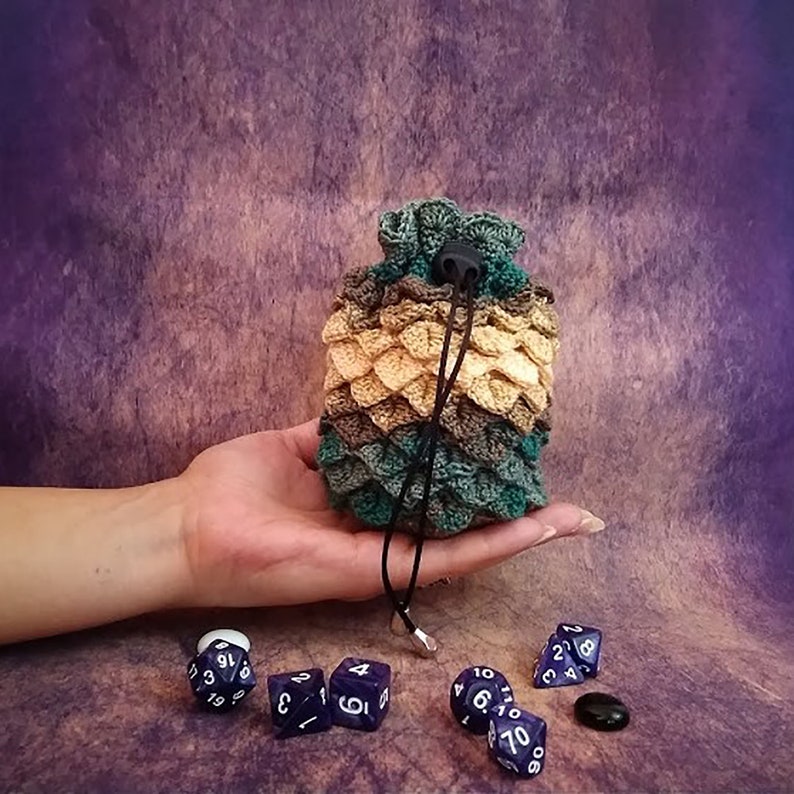 Crochet Dice Bag Dragon Egg DND Dice Bag - Etsy