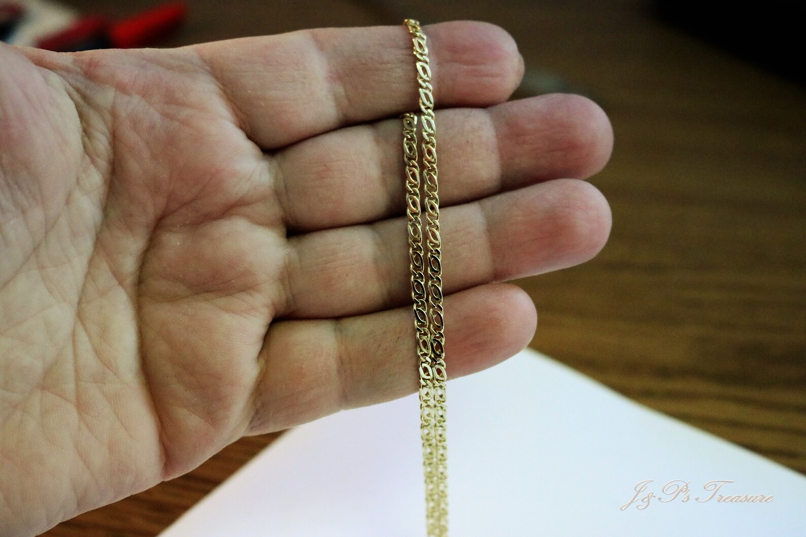 Personalized 14k or 18k Solid Gold, Charles Chain in Bracelet or ...