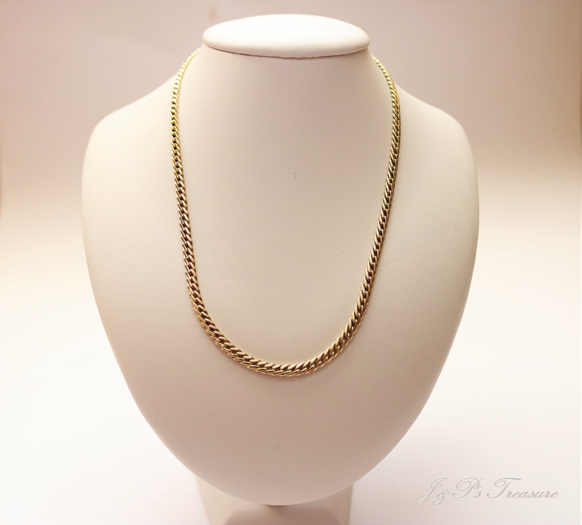 Personalized 14k or 18k Solid Gold Spiga Necklace Chain 100% | Etsy
