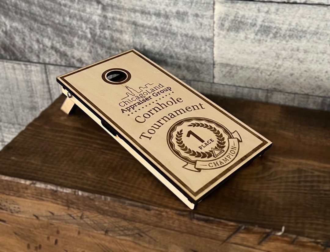 Miniature Cornhole Board Trophy - Perfect for Cornhole Champions! - Etsy