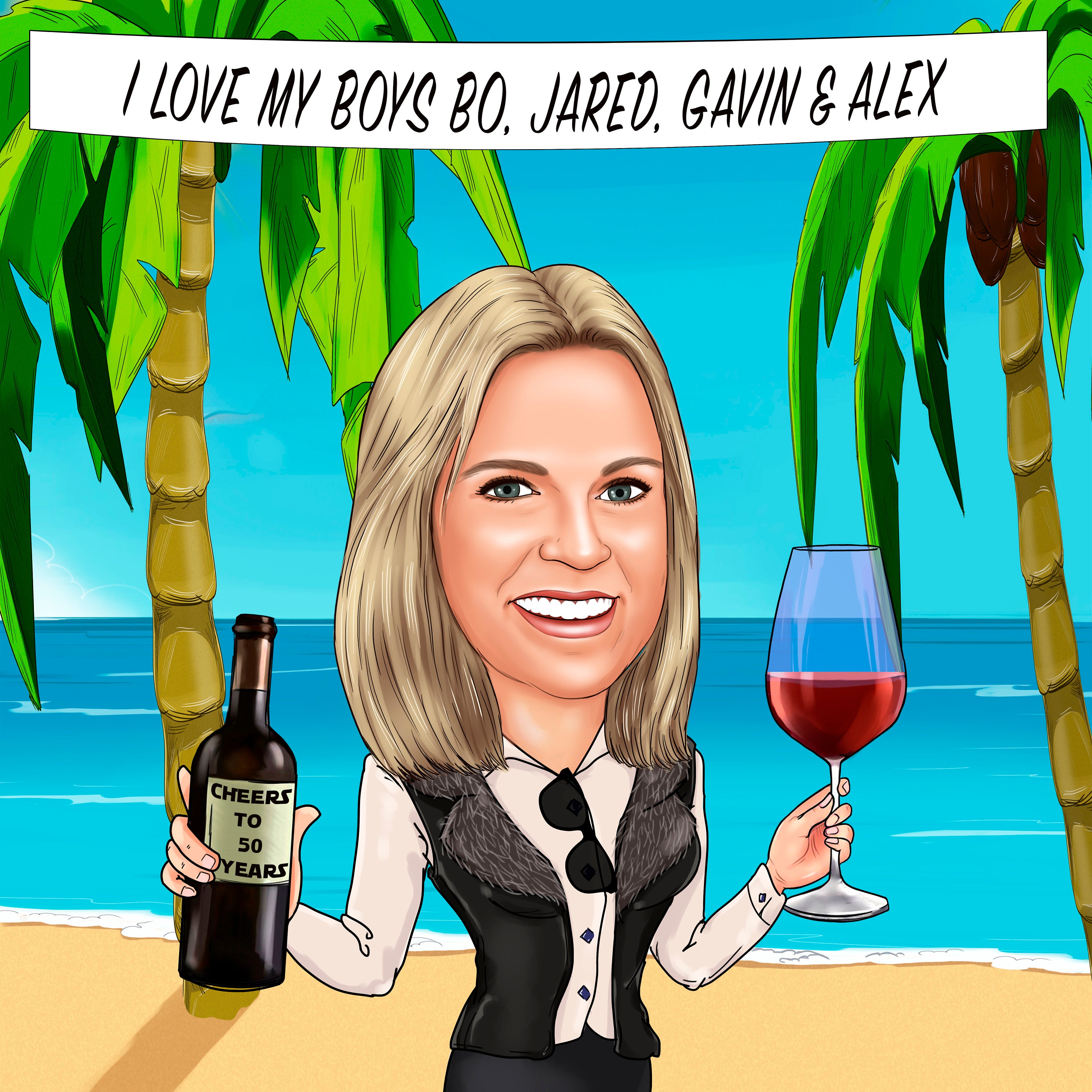 Cartoon Portrait From Your Photo/ Bust Portrait/ Custom | Etsy