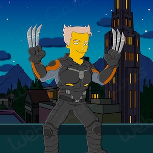 Custom Simpson Cartoon Portrait From Photo (digital File) - Etsy