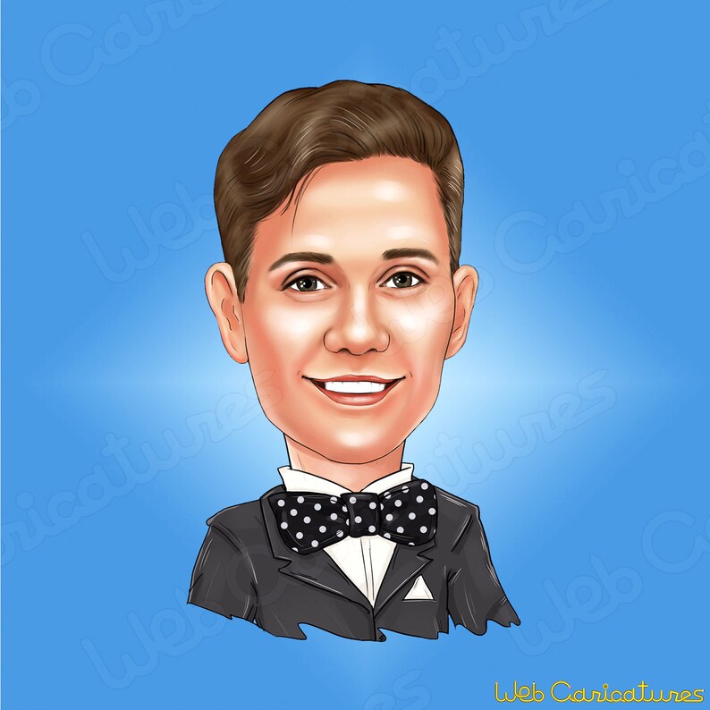 Custom Cartoon Portrait/ Custom Caricature From Photo/ - Etsy