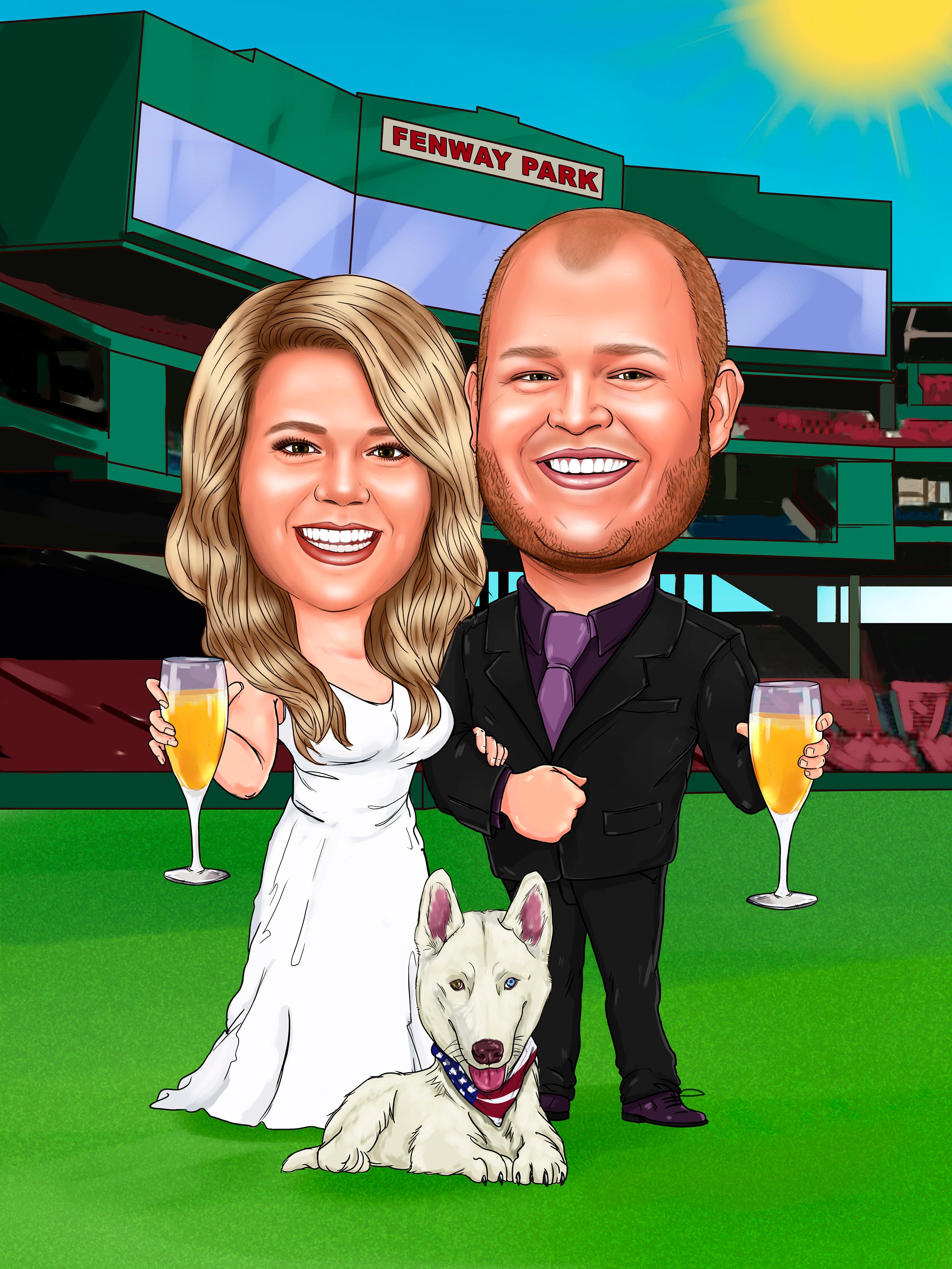 Custom Couple Cartoon Portrait From Your Photo Custom Couple - Etsy