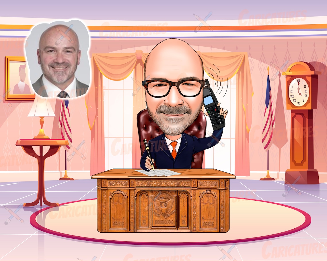 Retirement Caricature From Photo Retirement Cartoon Portrait - Etsy