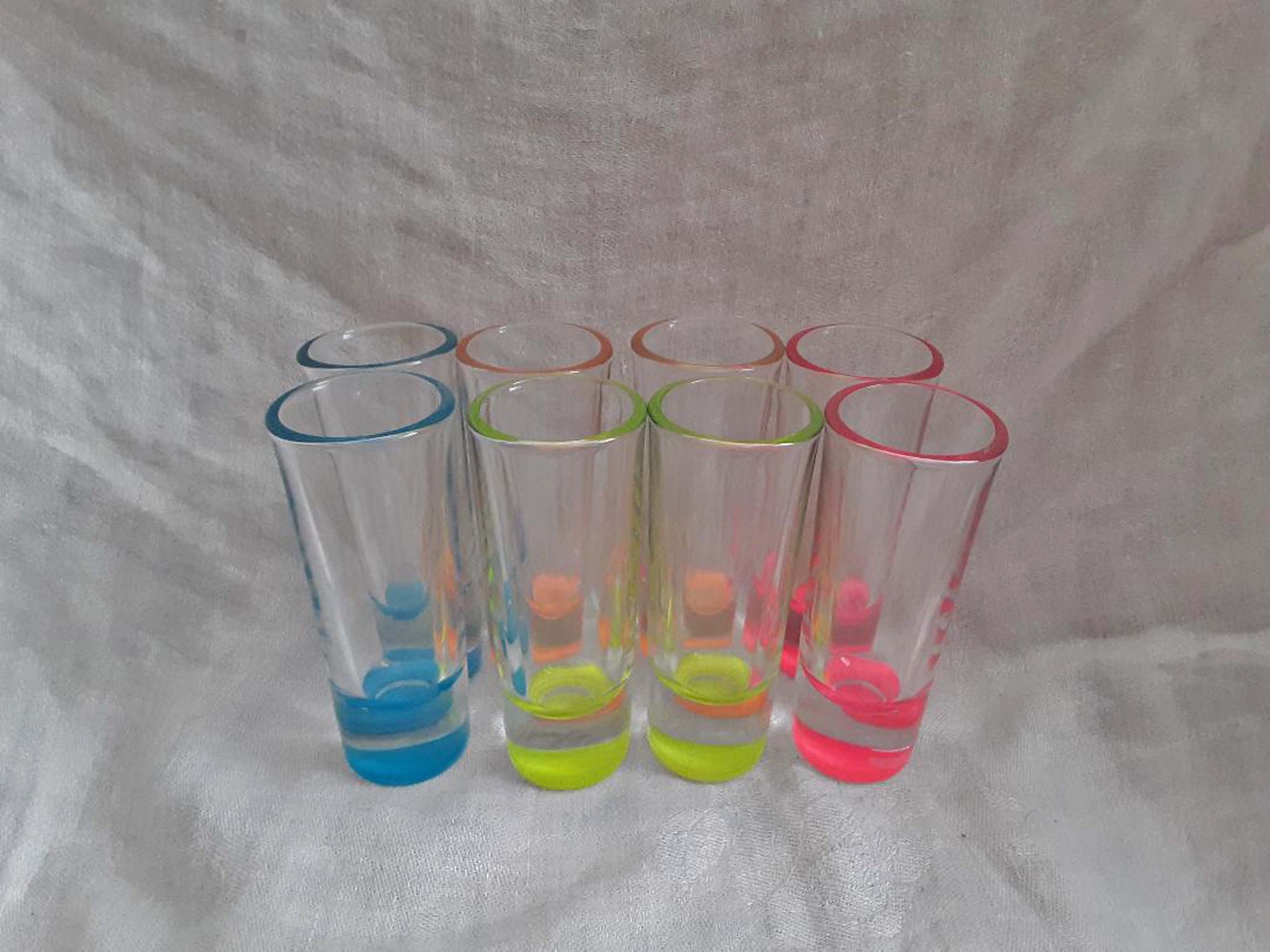 Vintage Crisa Shot Glasses Set of 8 Glasses 4 and 1/4 Inches | Etsy
