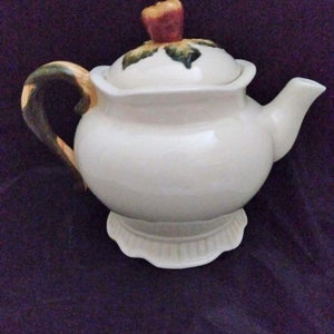 Vintage Ceramic Teapot BICO Fruit and Leaves Hold 48 Fluid Ounces - Etsy