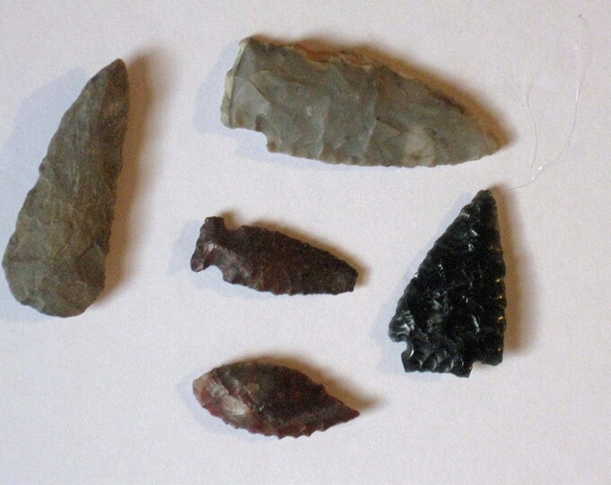 Prehistoric Arrowheads Native American From Oregon Primitive Jewelry ...