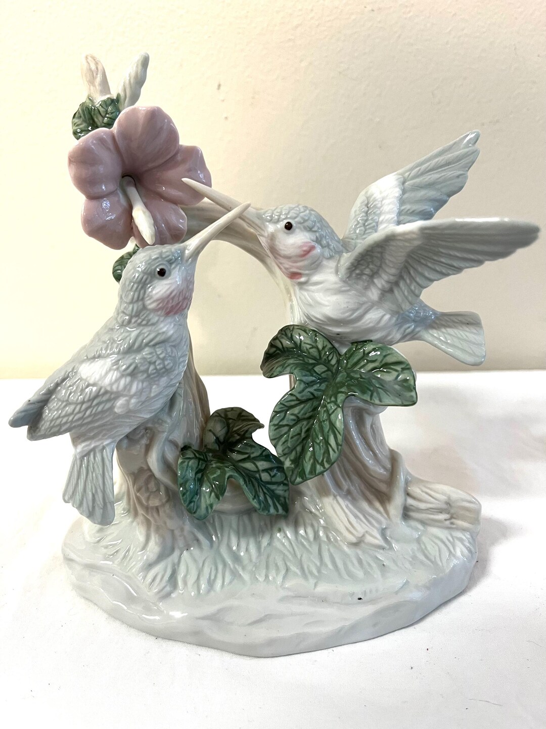 Vintage Wellington Hummingbirds and Floral Porcelain Figurine 2 ...