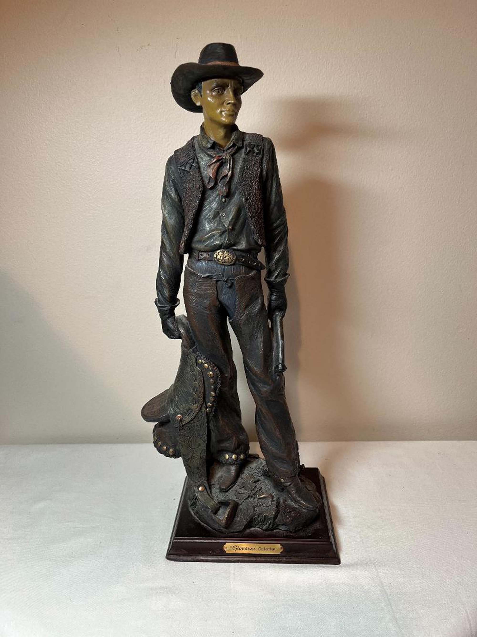 Giovanni Collection Cowboy Statue 15.75 Inches Tall Bronze - Etsy