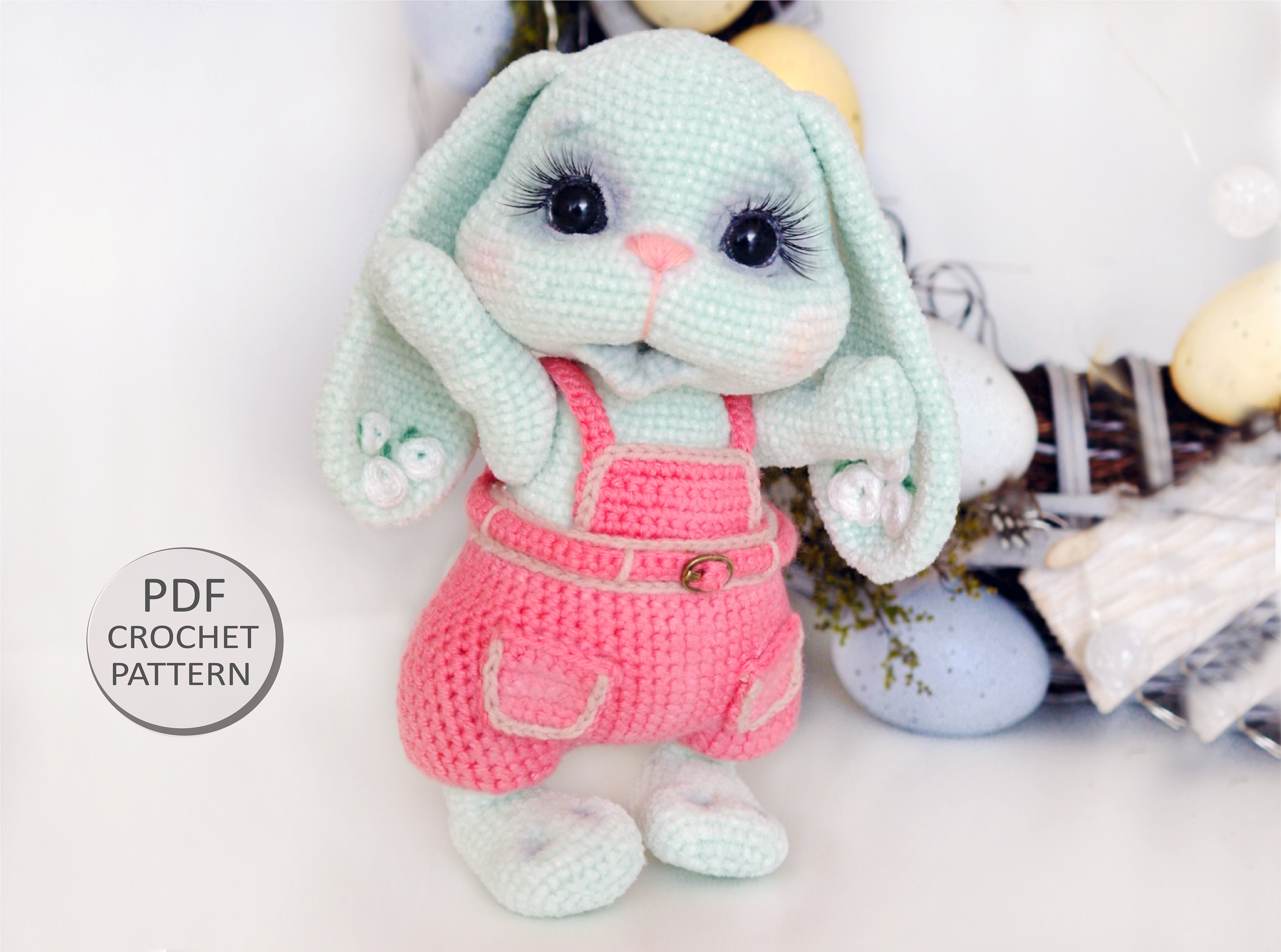 Crochet Pattern the Mint Bunny - Etsy