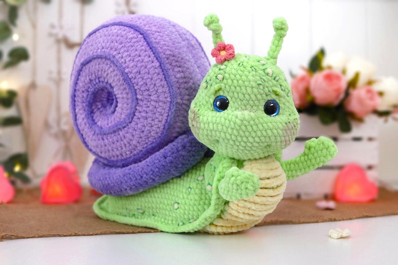 Crochet Pattern the Snail - Etsy