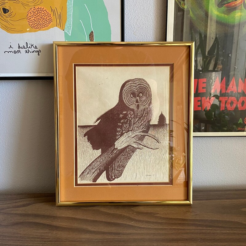 70s Owl - Etsy