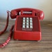 Red Touch Tone Push Button Telephone Western Electric - Etsy
