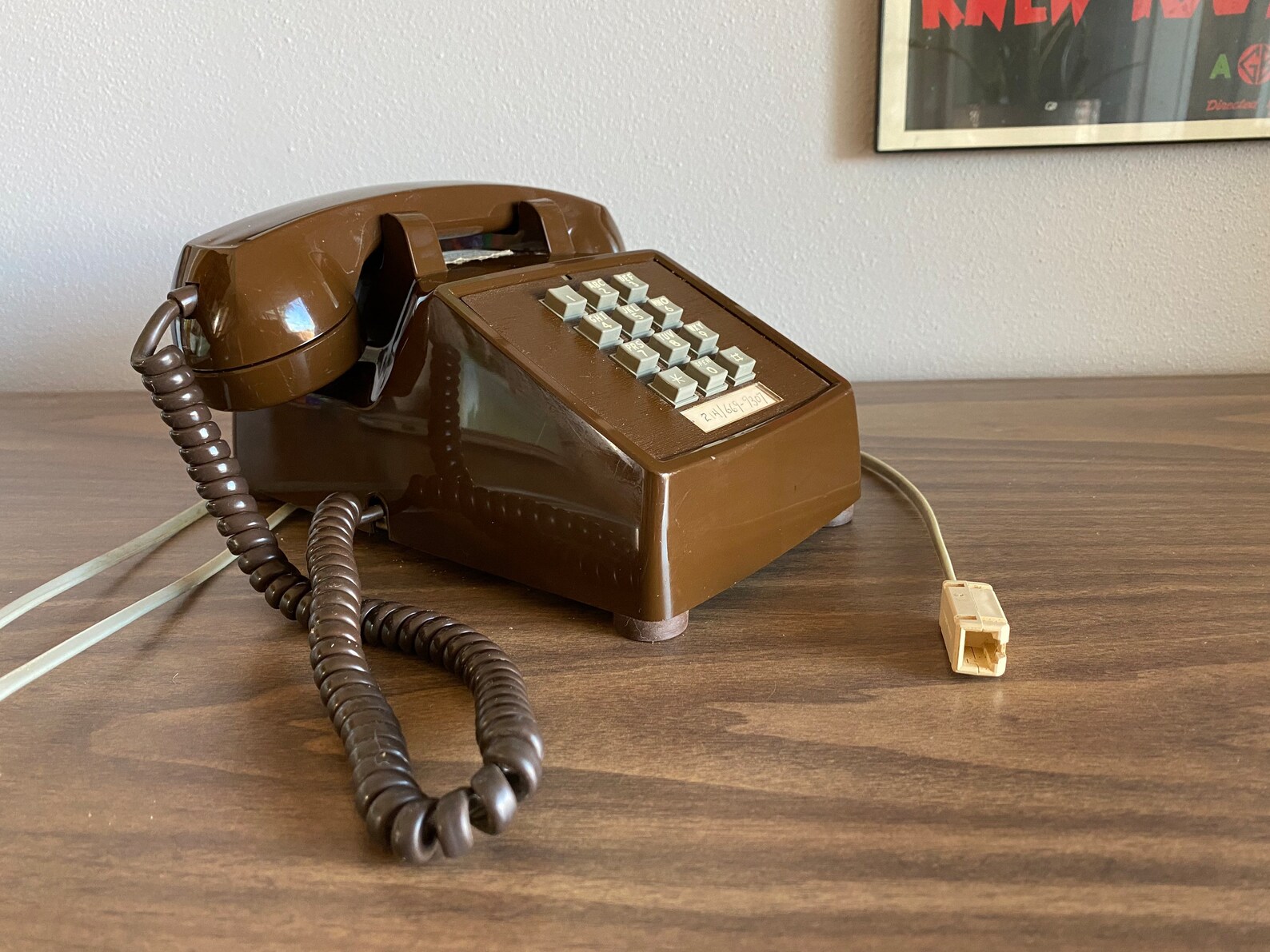 Brown Touch Tone Push Button Telephone - Etsy