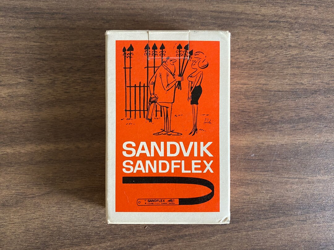 Playing Cards | Sandvik Sandflex Mid Century Orange Swedish Company ...