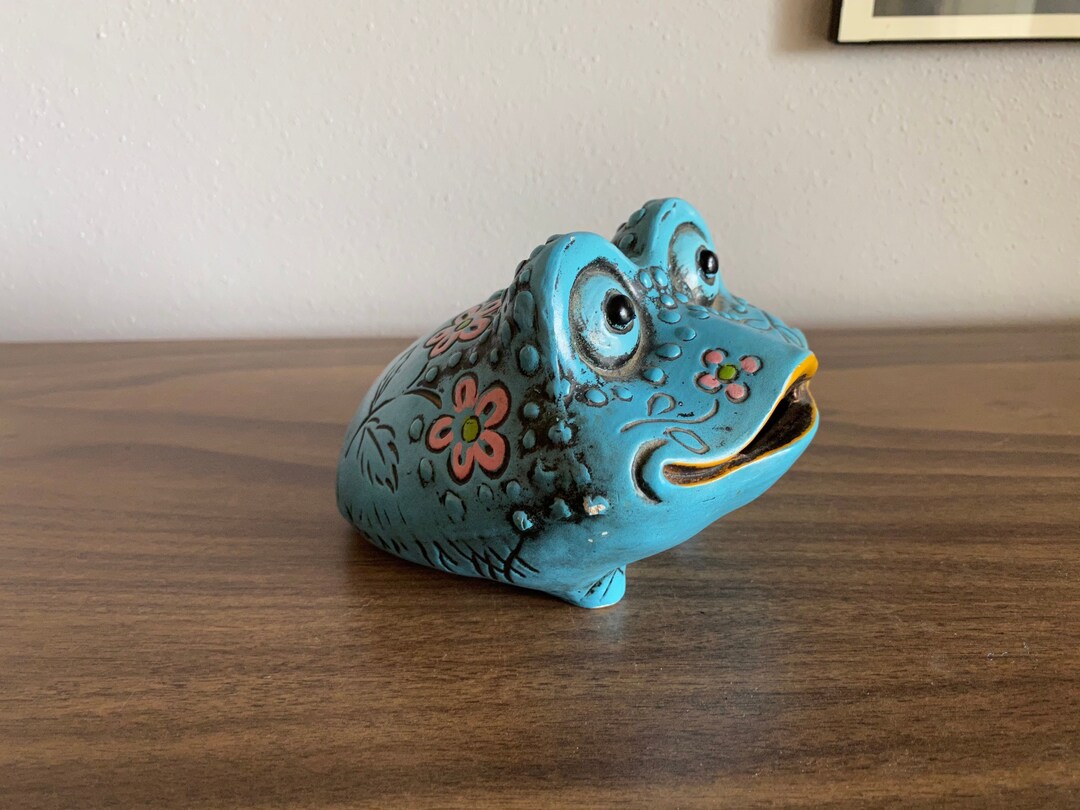 70's Frog Coin Bank | Vintage Ceramic Piggy Bank - Etsy
