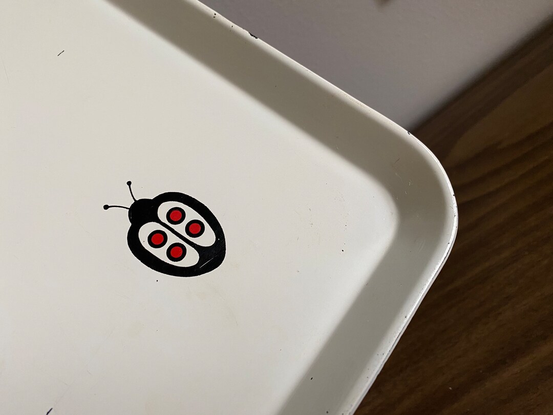 Vintage Lady Bug Tray | Plastic Tray Platter | 12 Inch - Etsy