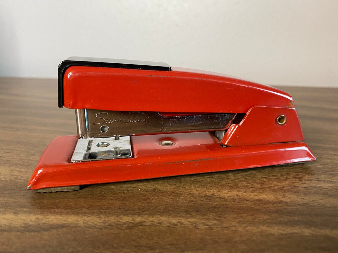 Red Swingline stapler vintage | Etsy