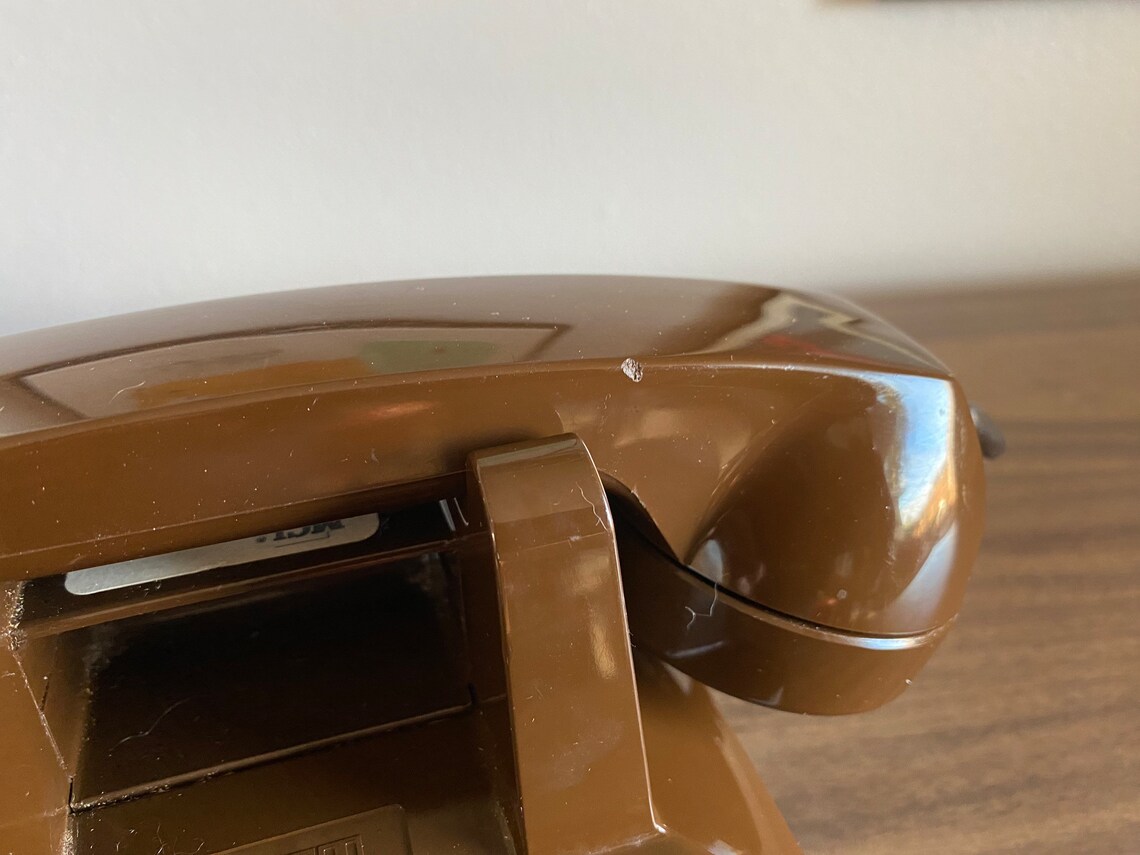 Brown Touch Tone Push Button Telephone - Etsy