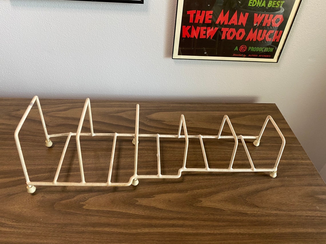 Rubbermaid plate drying rack wire beige kitchen storage | Etsy