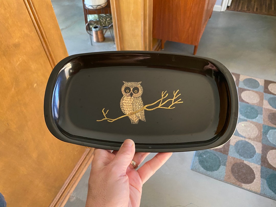 Couroc Owl Tray - Etsy