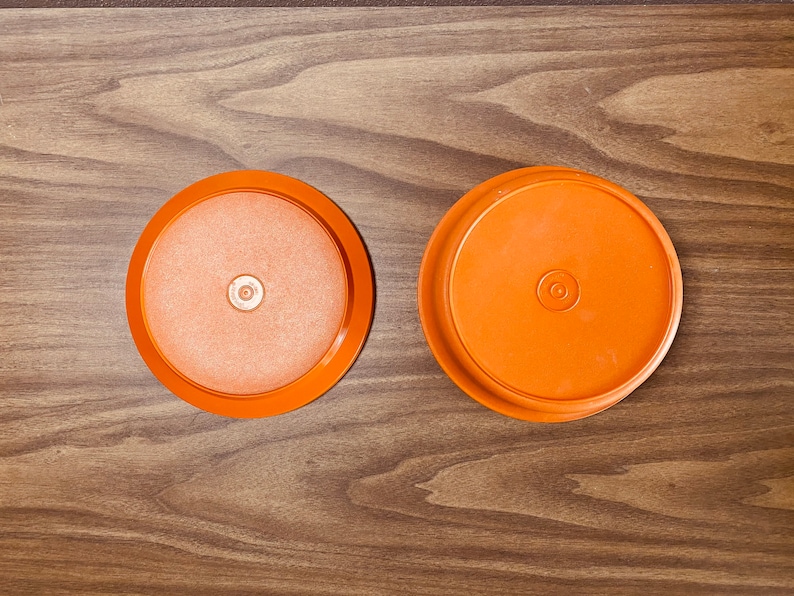 Tupperware Container With Lid Choose Orange or Yellow | Etsy