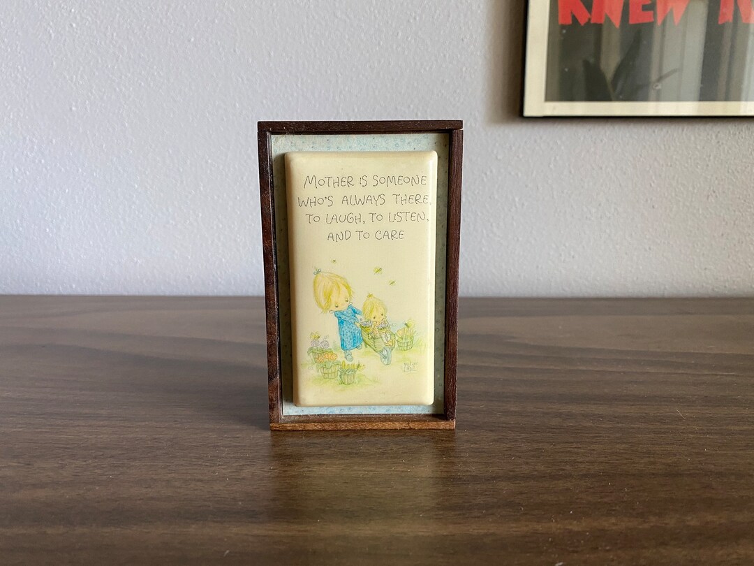Hallmark Plaque | Mother 70's Hallmark Little Gallery 3D Cute - Etsy
