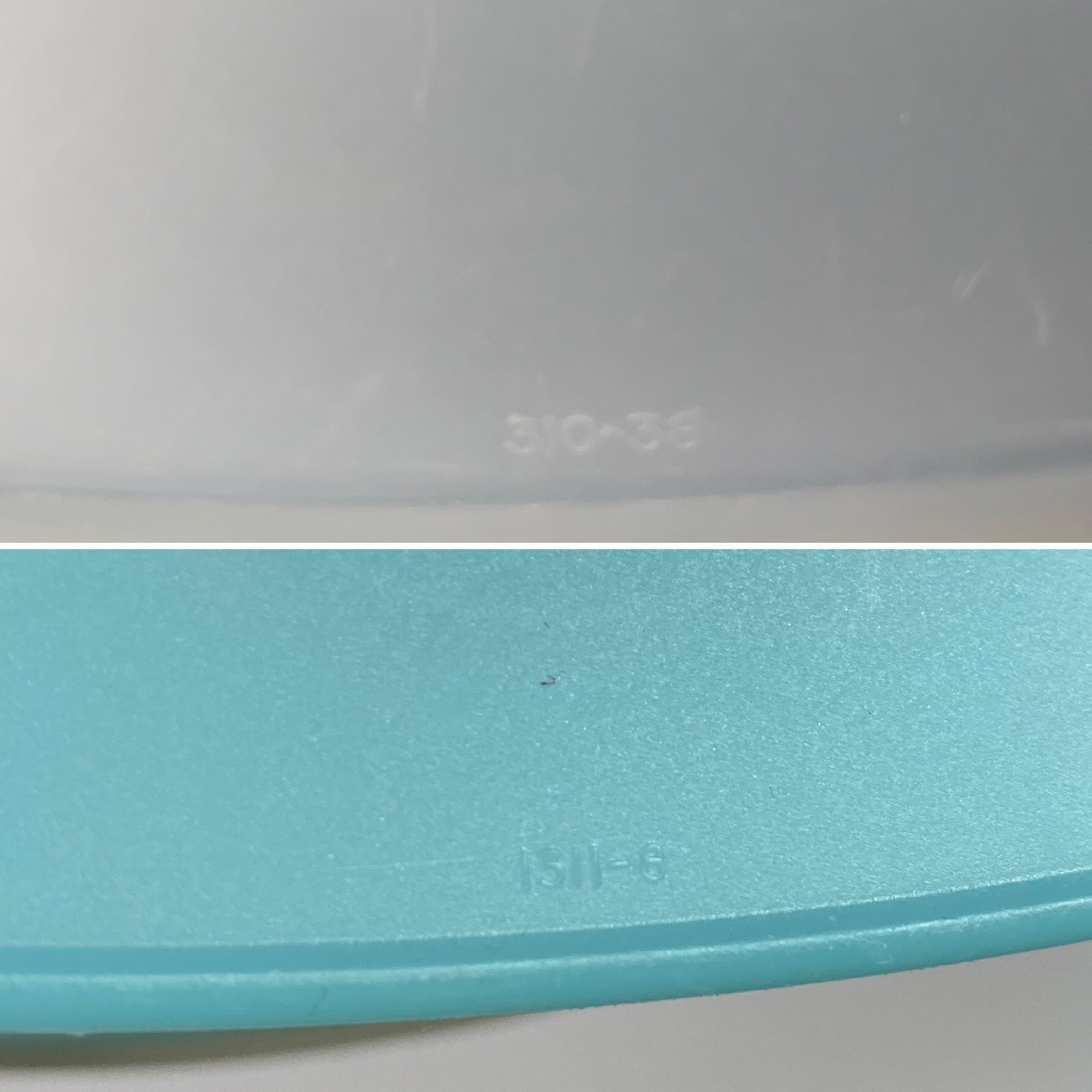 Tupperware Canister With Sheer Lid | Light Blue Container Rectangle - Etsy