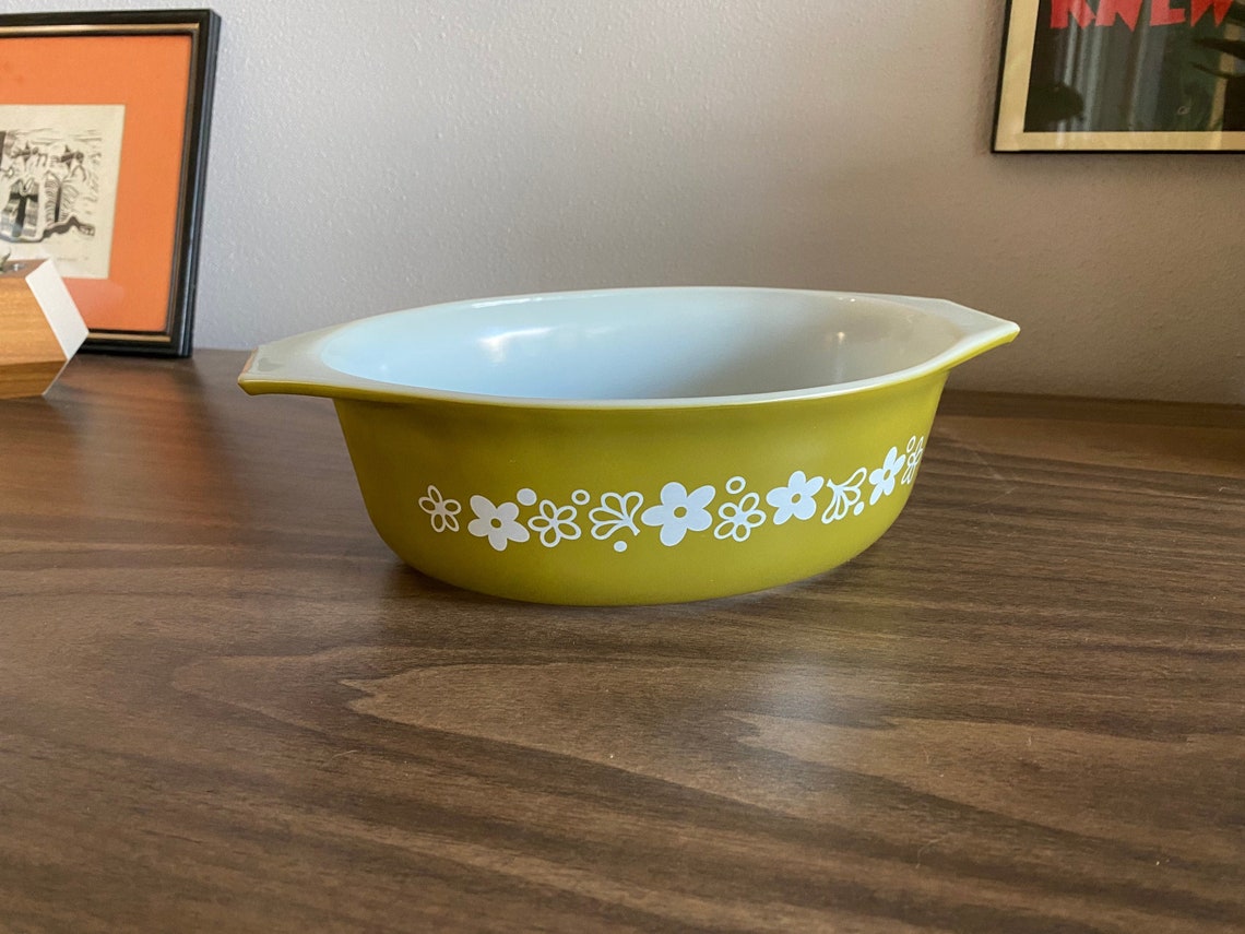 Pyrex Spring Blossom Oval Serving Bowl 1.5 Qt 043 - Etsy