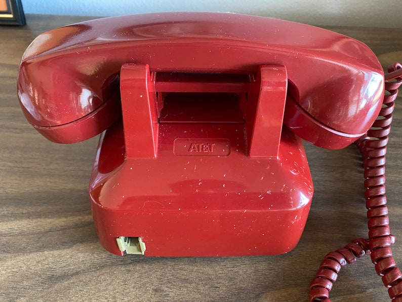 Red Touch Tone Push Button Telephone Western Electric - Etsy